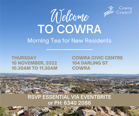 Council hosts morning tea to welcome new residents to Cowra | Cowra Council