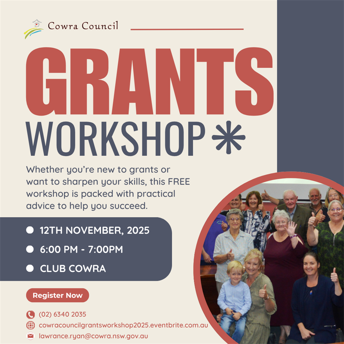 Grants Workshop | Cowra Council