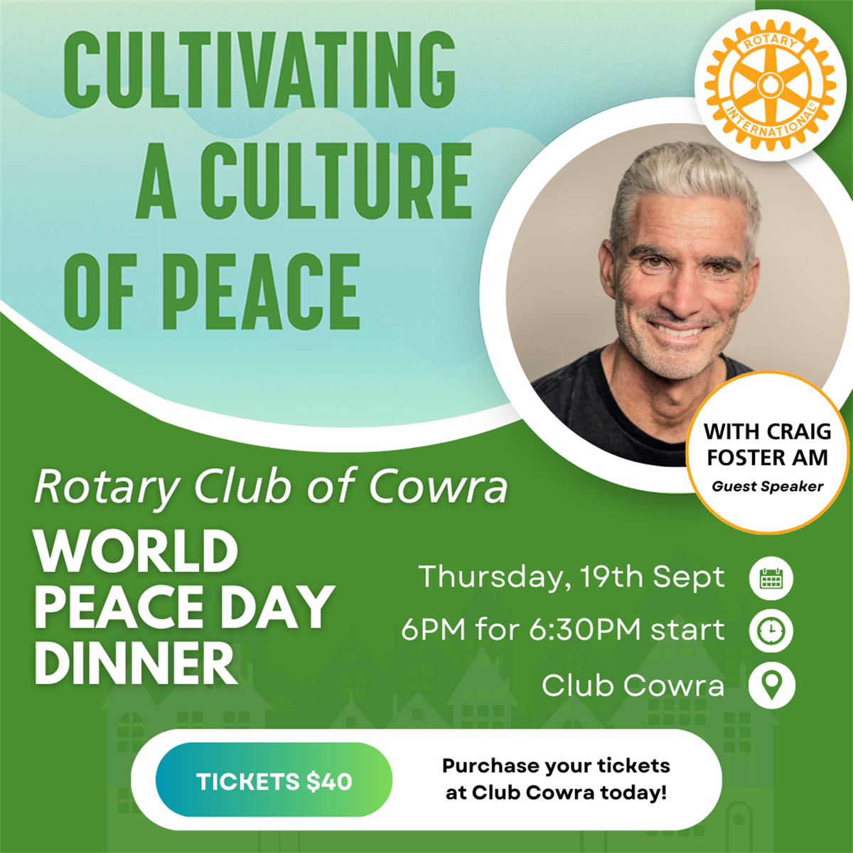 Cowra Rotary World Peace Day Dinner | Cowra Council