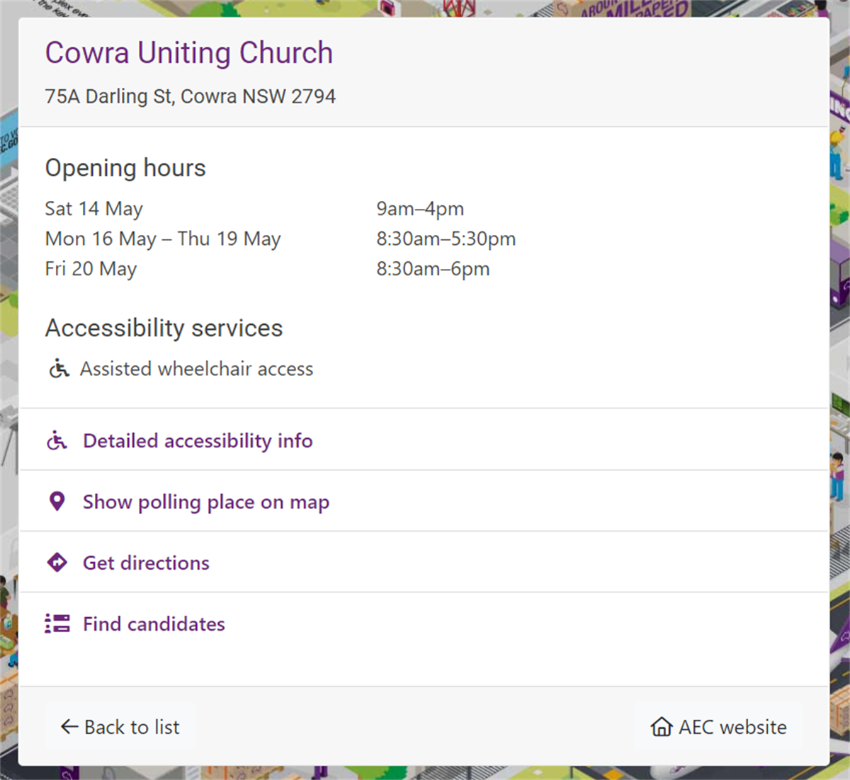 Federal Election Early Voting Centre | Cowra Council